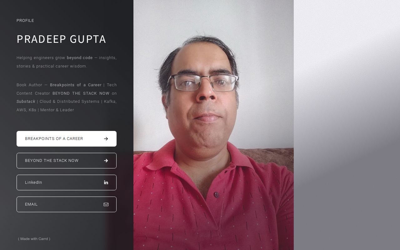 Reach to Pradeep Gupta